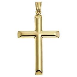 Kettenanh&auml;nger Vivance "585 Gold Motiv Kreuz", gelb, Schmuckanh&auml;nger, Damen, one-size, Gold, 1,7 g, Kettenanh&auml;nger
