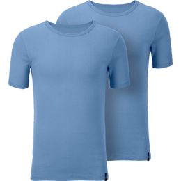 Herren Shirt mittelblau, Gr&ouml;&szlig;e 5