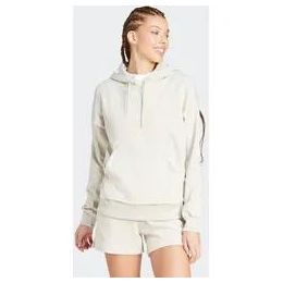 Kapuzensweatshirt Adidas SPORTSWEAR "ESSENTIALS SMALL LOGO FRENCH TERRY HOODIE", Damen, Gr. XS, grau (wonder alumina, wei&szlig;), Obermaterial: 70% Baumwolle, 30% Polyester, angesetztes B&uuml;ndchen, Sweatshirts