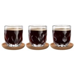 Leonardo Kaffee-Set mit Untersetzer Gocce 220 ml 3er Set