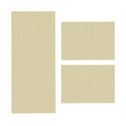 Karat Sisal-Bettumrandung Sylt 3-teilig Ivory