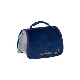 Coppenrath 18298 - Die Spiegelburg - Lustige Tierparade - Reisetasche für Plüschtiere, blau