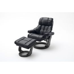 iNNoSeat by MCA + CALGARY XXL Relaxer 180 mit Hocker - versch. Ausführungen - schwarz schwarz