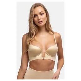 B&uuml;gel-BH Dorina "Sublime Sculpt", Damen, Gr. 80, Cup A, beige, Obermaterial: 73% Polyamid, 16% Elasthan, 11% Polyester, unifarben, BHs B&uuml;gel-BH, mit vorgeformten Cups, extra tiefer Ausschnitt
