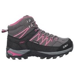 Wanderschuh CMP "RIGEL MID WMN WP TREKKING SHOES", Damen, Gr. 37, terra, bubblegum, Leder, Schuhe Wanderschuh, wasserdicht, Topseller