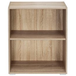 Casaria B&uuml;cherregal Vela Eiche 2 F&auml;cher