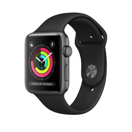 Apple Watch Series 4 (2018) GPS 40 mm - Aluminium Space Grau - Sportarmband Schwarz