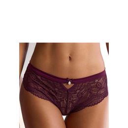 Panty Nuance "Vivianna", Damen, Gr. 44/46, lila (aubergine), Microfaser, Obermaterial: 85% Polyamid, 15% Elasthan, körpernah, Unterhosen, rundherum aus transparenter Spitze