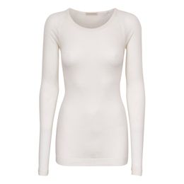 SEAMLESS BASIC Damen Funktionstop "Seamless Basic T-shirt Woolen Jade"off, wei&szlig;, Obermaterial: 100% Wolle, Tops