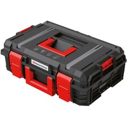 Werkzeugkoffer Prosperplast "X Block Pro", schwarz (schwarz, rot), B:54,6cm H:19,4cm T:38cm, Kunststoff, Aufbewahrungsboxen, Werkzeugkoffer, 54,6 x 38 x 19,4 cm