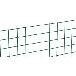 Schweißgitter Alberts, grün, H:100cm, Stahl, Zaunelemente, Höhe: 50 und 100 cm, Gesamtlänge: 5 m