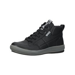 Sneaker Legero "Legero Sneaker Nappaleder", Herren, Gr. 37, schwarz, Nappaleder, Schuhe Sneaker