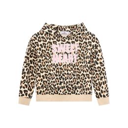 Hoodie Zwillingsherz ""Sweet Heart Leo"", Jungen, Gr. 146/152, beige, Sweatware, Obermaterial: 80% Polyester, 20% Baumwolle, Sweatshirts Hoodie, Mini-Me Leo,mit kontrastierendem Schriftzug