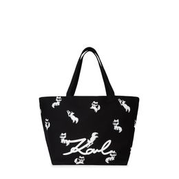 K by KARL LAGERFELD Karl Lagerfeld Shopper 'Ikon' Damen Gr&ouml;&szlig;e One Size schwarz / wei&szlig;