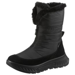 Ara Damen Winterboots "ST.MORITZ", Gr. 7schwarz, Textil, Veloursleder, unifarben, Schuhe, mit GORE TEX-Membran, H-Weite