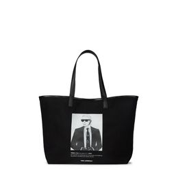 K by KARL LAGERFELD Karl Lagerfeld Shopper Damen Gr&ouml;&szlig;e One Size grau / schwarz / wei&szlig;