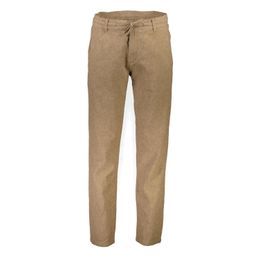 Leinenhose LINDBERGH "LINDBERGH Leinenhose", Herren, Gr. L, dk stone, Obermaterial: 55% Leinen, 45% Baumwolle, Hosen