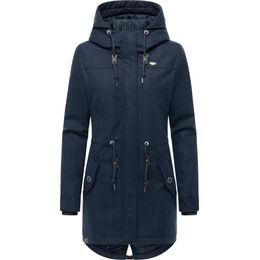 Ragwear Wintermantel 'Ellba' Damen Gr&ouml;&szlig;e XXL blau / navy