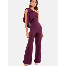 Lipsy Jumpsuit Damen Gr&ouml;&szlig;e XXS weinrot
