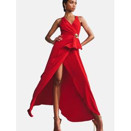 Lipsy Kleid Damen Gr&ouml;&szlig;e 34 rot Winterkleid