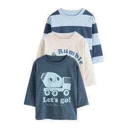 next T-Shirt Jungen Gr&ouml;&szlig;e 98 creme / blau / marine