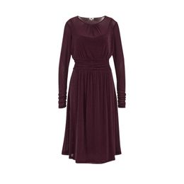 WE Fashion Kleid Damen Gr&ouml;&szlig;e 46 burgunder Winterkleid