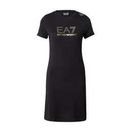 EA7 Emporio Armani Kleid 'TRAIN EVOLUTION' Damen Gr&ouml;&szlig;e 44 gold / schwarz Winterkleid