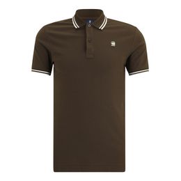 G-Star Raw G-star Poloshirt 'Dunda' Herren Gr&ouml;&szlig;e XXL schoko / wei&szlig;