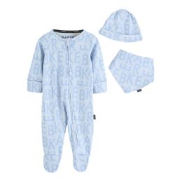 Baker By Ted Baker Set: Schlafanzug, L&auml;tz und M&uuml;tze Jungen Gr&ouml;&szlig;e 92 himmelblau / hellblau