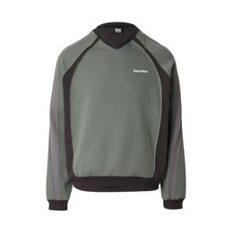 Kaotiko Sweatshirt 'GIULIO OLD' Herren Gr&ouml;&szlig;e L braun / pastellgr&uuml;n / mauve / wei&szlig;