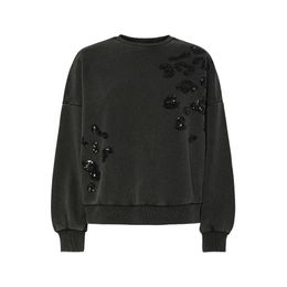 Pieces Sweatshirt 'PCMIE' Damen Gr&ouml;&szlig;e S schwarz