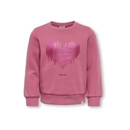 Only Mini Sweatshirt 'KMGBELINDA' M&auml;dchen Gr&ouml;&szlig;e 110 pitaya / hellpink