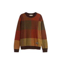 thinking mu Strickpullover 'Khem' Herren Gr&ouml;&szlig;e M braun / oliv / schwarz