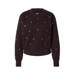G-Star Raw G-star Sweatshirt 'Heritage' Damen Gr&ouml;&szlig;e S dunkelbraun / silber