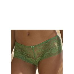 Lascana Panty 'Daisy' grün Gr. 36/38 für Damen. Mit Schmuckelement, Spitze, Schleife. Nachhaltig.