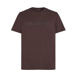 K by KARL LAGERFELD Karl Lagerfeld T-Shirt Herren Gr&ouml;&szlig;e M dunkelbraun / grau / wei&szlig;