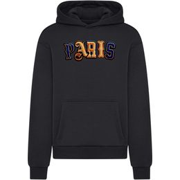 Mister Tee Sweatshirt 'Paris' Herren Gr&ouml;&szlig;e S blau / orange / schwarz