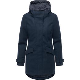 Ragwear Wintermantel 'Petuja Felt Youmodo' Damen Gr&ouml;&szlig;e L blau / petrol