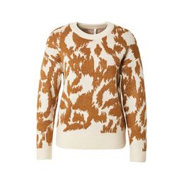Only Pullover 'ONLGIGI' Damen Gr&ouml;&szlig;e L beige / gold