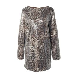Noisy may Kleid 'NMJESSY' Damen Gr&ouml;&szlig;e 42 dunkelbeige / braun / schwarz Sommerkleid