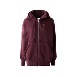 Nike Sportswear Sweatjacke 'Phoenix Fleece' Damen Gr&ouml;&szlig;e L burgunder