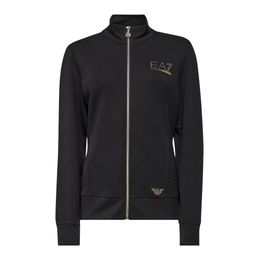 EA7 Emporio Armani Sweatjacke Damen Gr&ouml;&szlig;e XL gold / schwarz