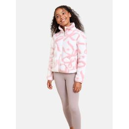 Lipsy Fleecejacke M&auml;dchen Gr&ouml;&szlig;e 116 rosa / wei&szlig;