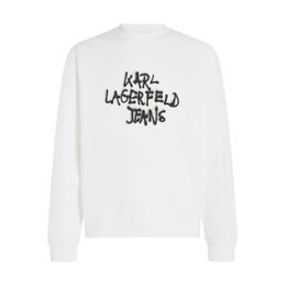 KARL LAGERFELD JEANS Sweatshirt Herren Gr&ouml;&szlig;e L schwarz / wei&szlig;