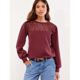 Lipsy Sweatshirt Damen Gr&ouml;&szlig;e L burgunder