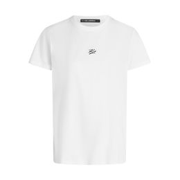K by KARL LAGERFELD Karl Lagerfeld T-shirt 'AUTOGRAPH' Damen Gr&ouml;&szlig;e M schwarz / wei&szlig;