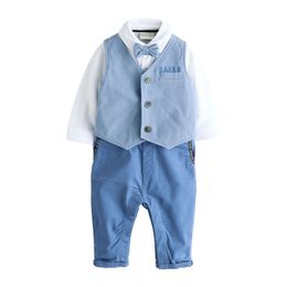Baker By Ted Baker Strampler Jungen Gr&ouml;&szlig;e 86 blau / hellblau / wei&szlig;