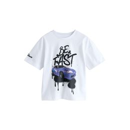 next T-Shirt 'Fast and Furious' Jungen Gr&ouml;&szlig;e 116 indigo / schwarz / wei&szlig;