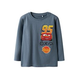 name it Shirt 'NMMODINO CARS' Jungen Gr&ouml;&szlig;e 92 taubenblau / orange / rot / wei&szlig;
