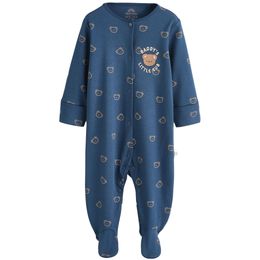 next Schlafanzug Jungen Gr&ouml;&szlig;e 68 beige / navy / wei&szlig;